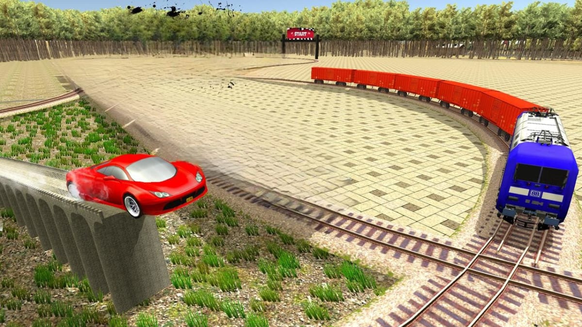 Download & Play Car vs Train: High Speed Racing Game on PC & Mac (Emulator)