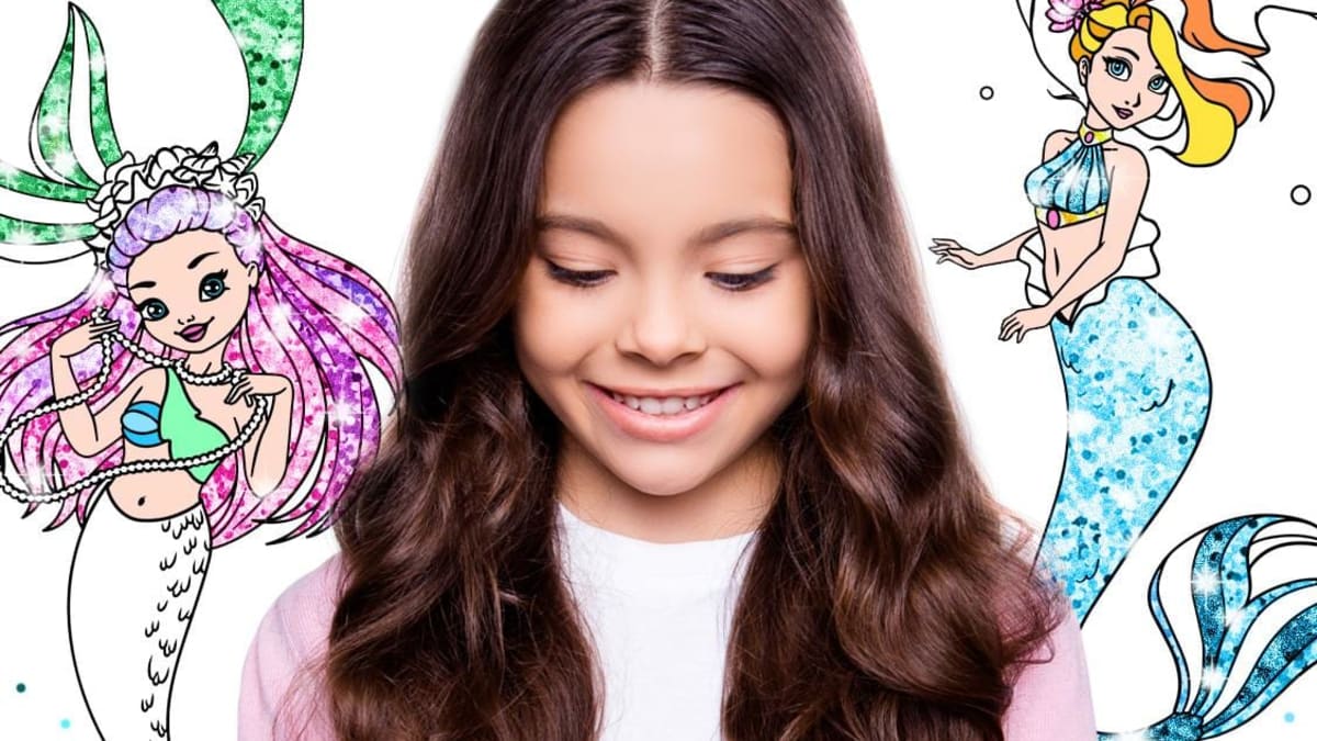 Download and run Mermaid Coloring Page Glitter on PC & Mac (Emulator)