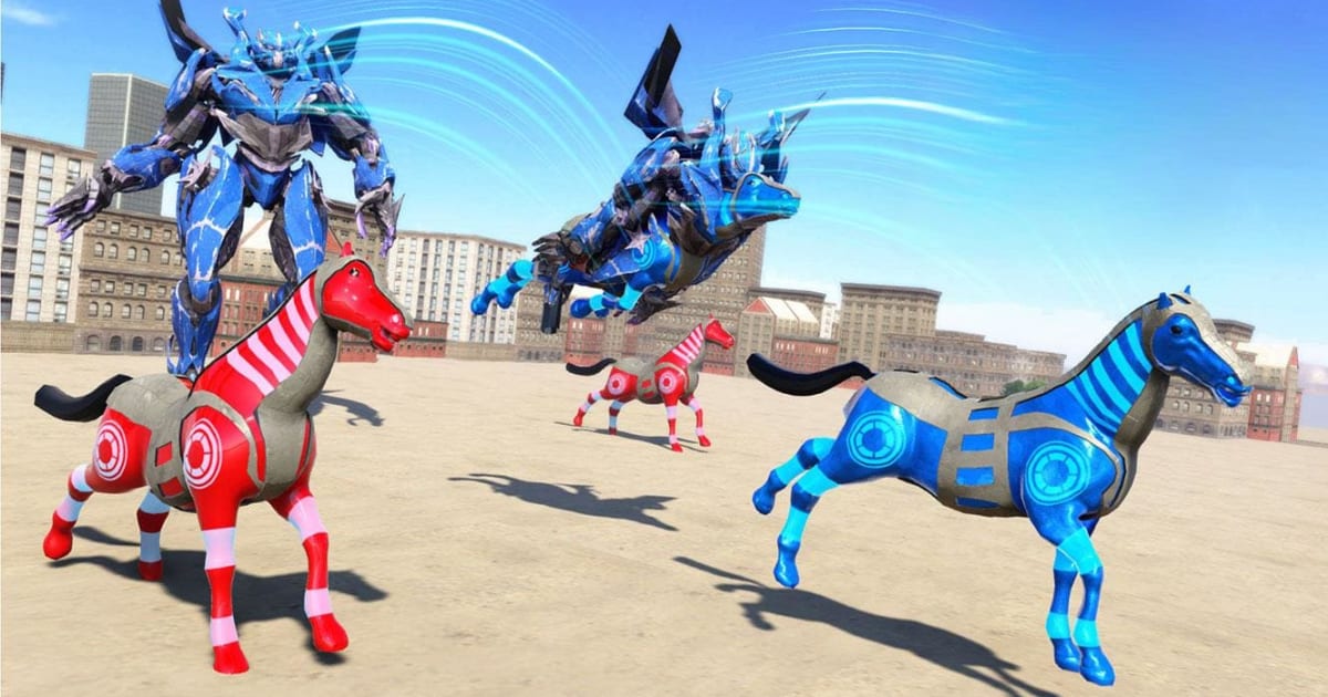 Download & Play Police Horse Robot Transformation Games Robot Wars on ...