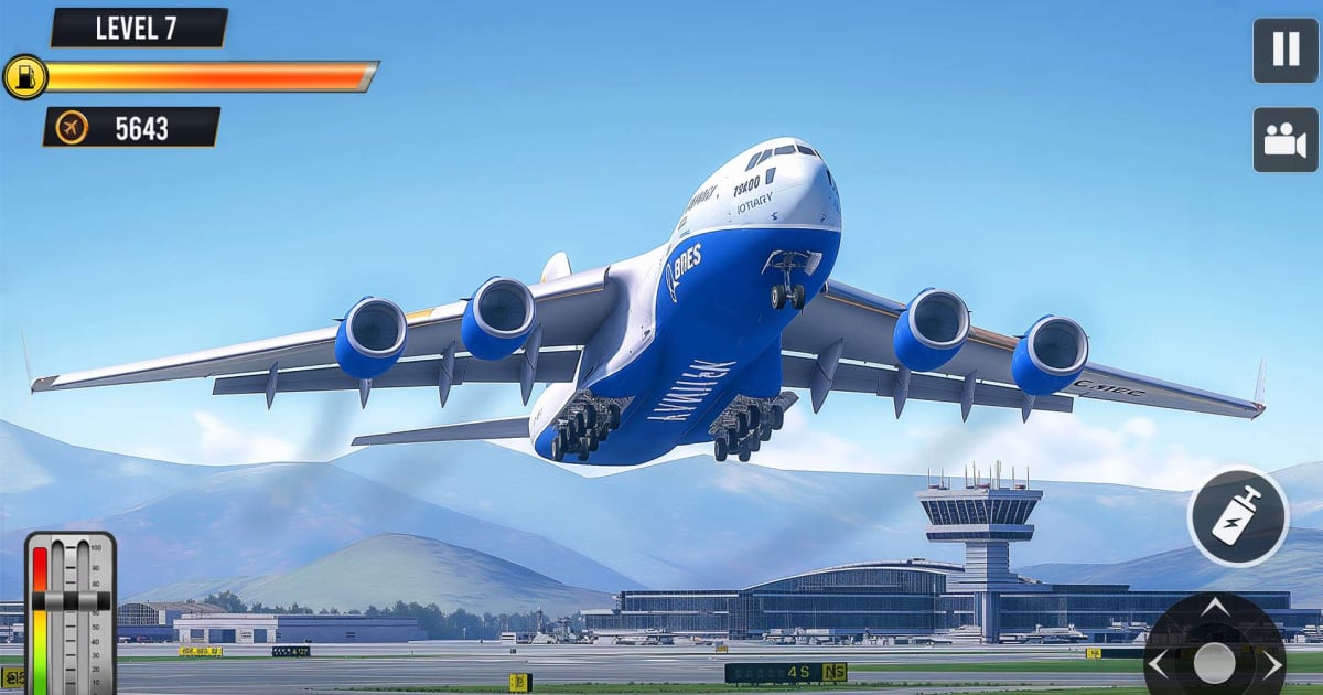 Descarga y juega a Juego De avion Simulador 3D en PC y Mac (Emulador)
