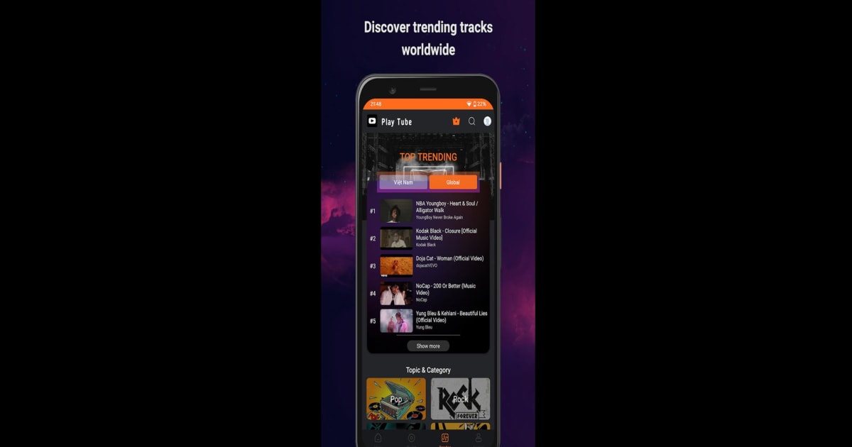 Baixe e rode Play Tube - Block Ads on Video no PC e Mac (emulador)