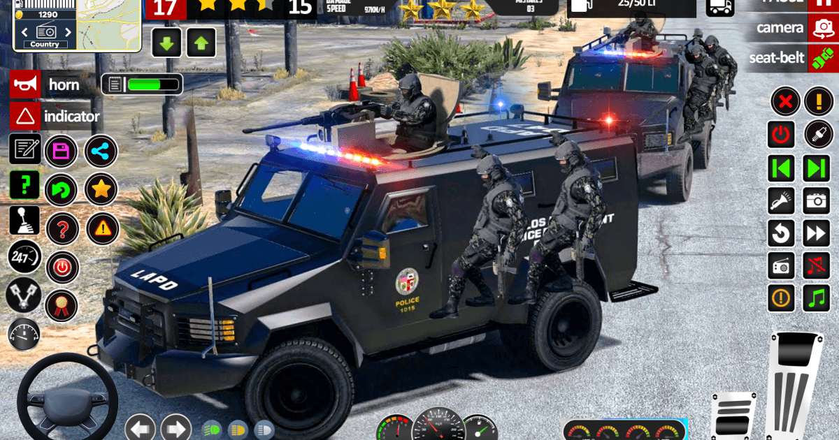 Descarga y juega a Police Car Driver Games 3D en PC y Mac (Emulador)