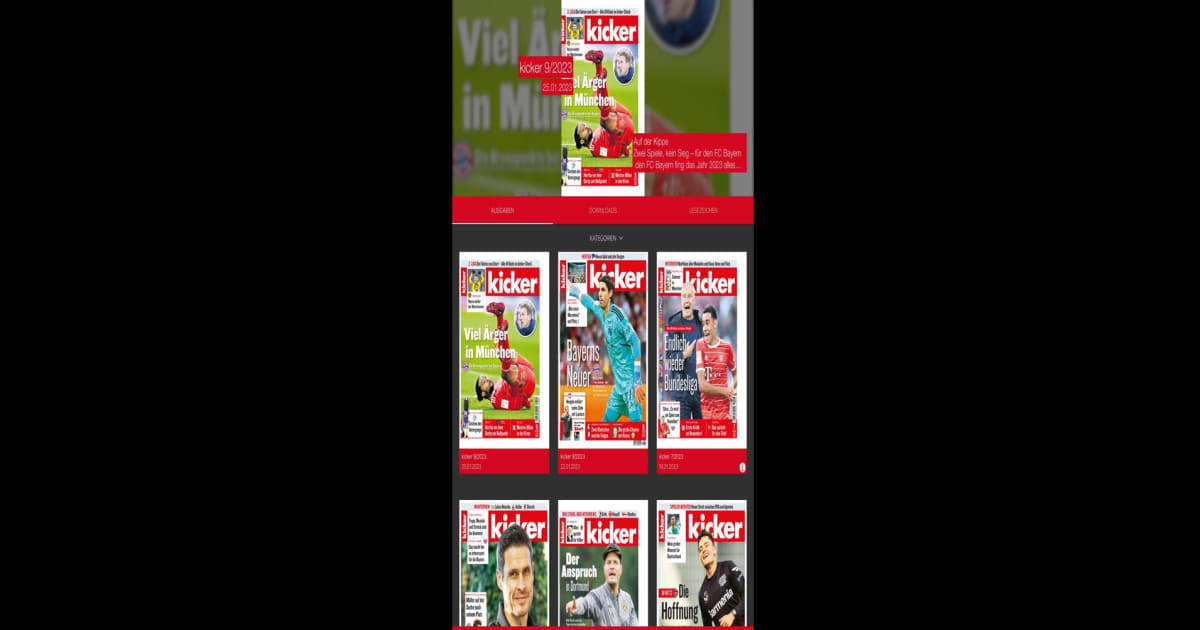 Downloaden & Spielen von kicker eMagazine auf PC & Mac (Emulator)