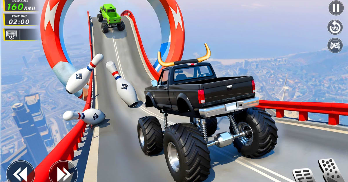 Download & Play Mega Ramp Monster Truck Stunts on PC & Mac (Emulator)