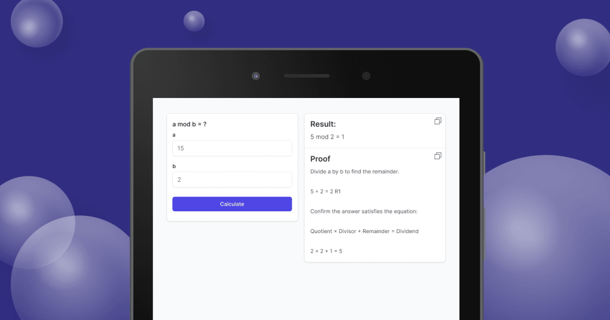 Download and run Modulo Calculator on PC & Mac (Emulator)