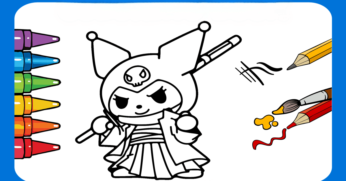Download & Play Kawaii Kuromi coloring book on PC & Mac (Emulator)