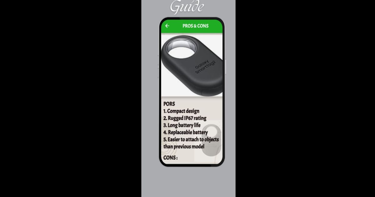 Download and run galaxy smart tag 2 guide on PC & Mac (Emulator)