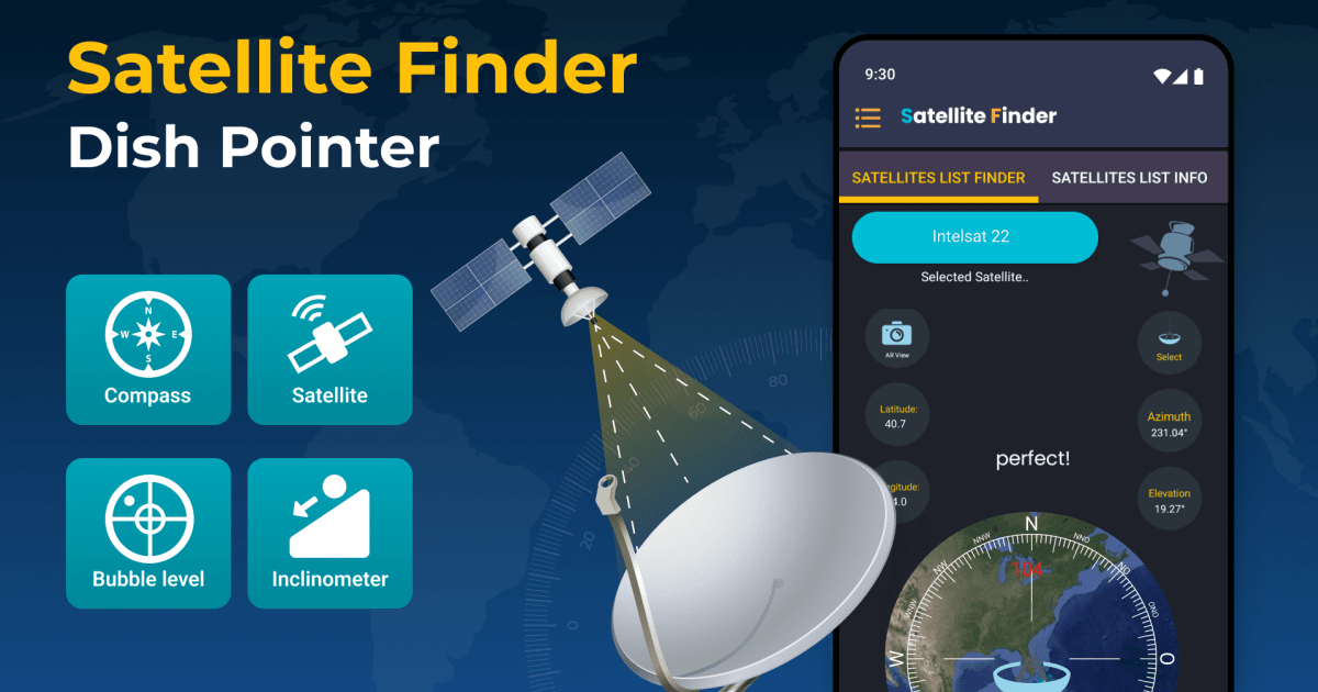 Satellite Finder(Dish Pointer)をPCとMac (アプリプレイヤー) にダウンロードして実行