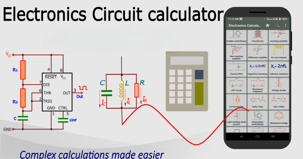 Download and run Electronics circuit calculator-Electronics toolkit on PC & Mac (Emulator)