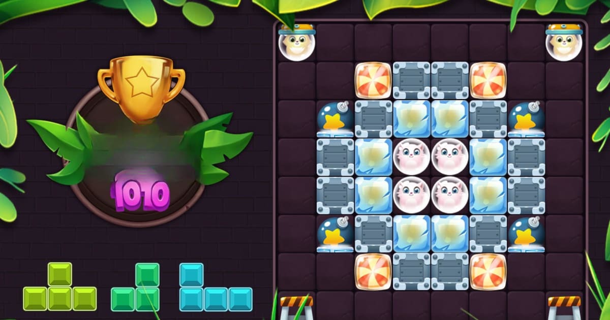 Download & Play Classic Block Puzzle Game 1010: Free Cat Pop Game on PC & Mac (Emulator)
