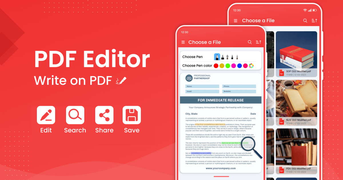 Download and run PDF Editor: Write on PDF on PC & Mac (Emulator)