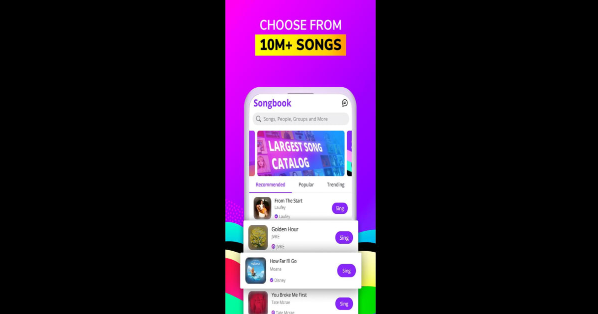 Smule: カラオケ & 歌 - ソロかデュエット歌おうをPCとMac (アプリプレイヤー) にダウンロードして実行