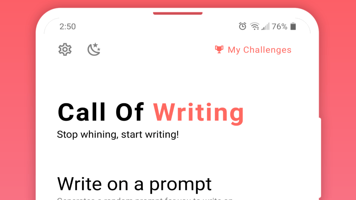 Download and run Call Of Writing - Say Goodbye To Writer's Block on PC ...
