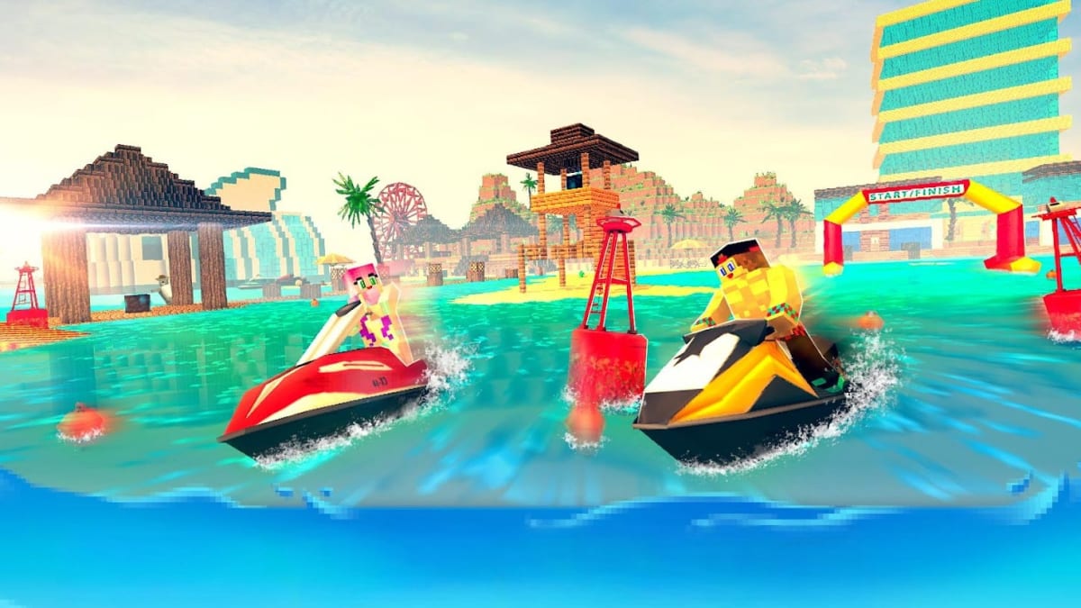 Download & Play Jet Ski Craft: Crafting, Stunts & Bikini Bottom 3D on ...