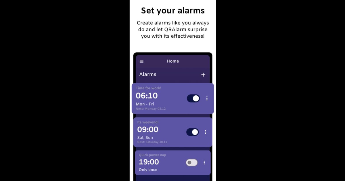 Download and run QRAlarm - QR Code Alarm Clock on PC & Mac (Emulator)