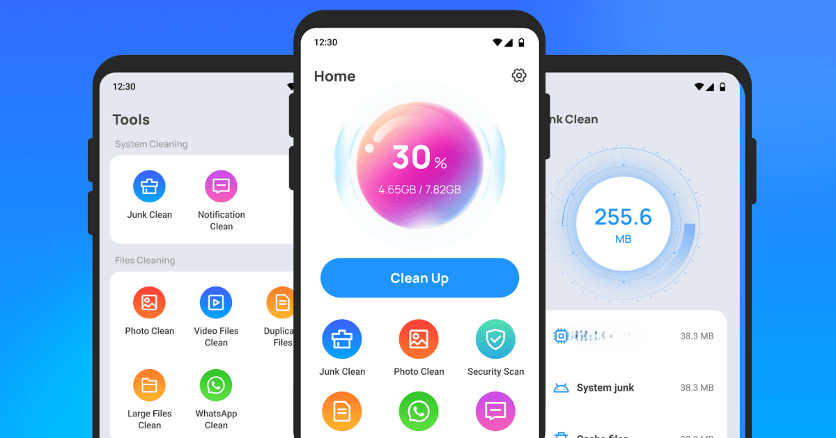 Baixe e rode Sweeper - Limpador de telefone no PC e Mac (emulador)