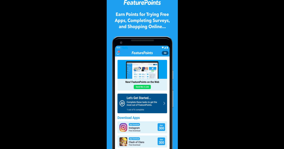Download and run FeaturePoints: Get Rewarded on PC & Mac (Emulator)