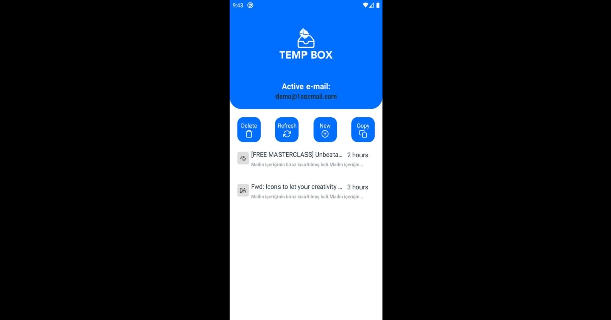 Download and run Temp Mail by Tempbox on PC & Mac (Emulator)