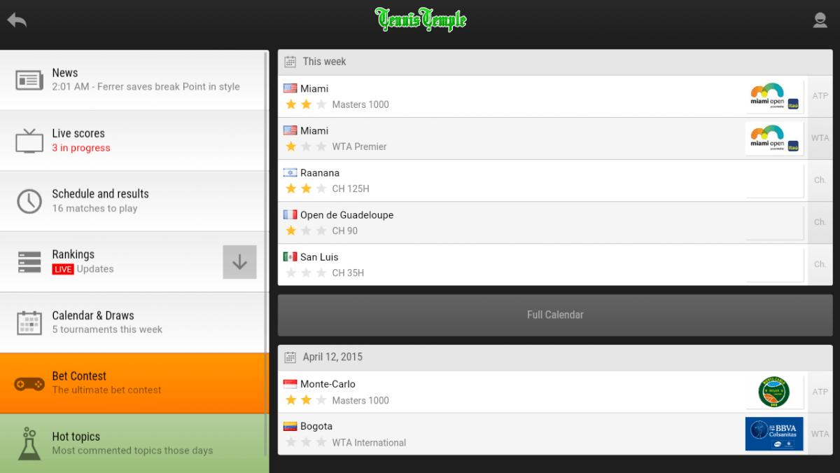 Download & Play Tennis Temple - Live scores on PC & Mac (Emulator)