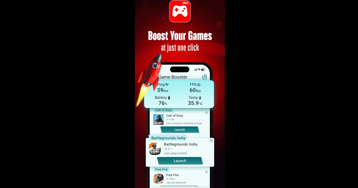 Baixe e rode Game Booster Pro : Game Turbo no PC e Mac (emulador)