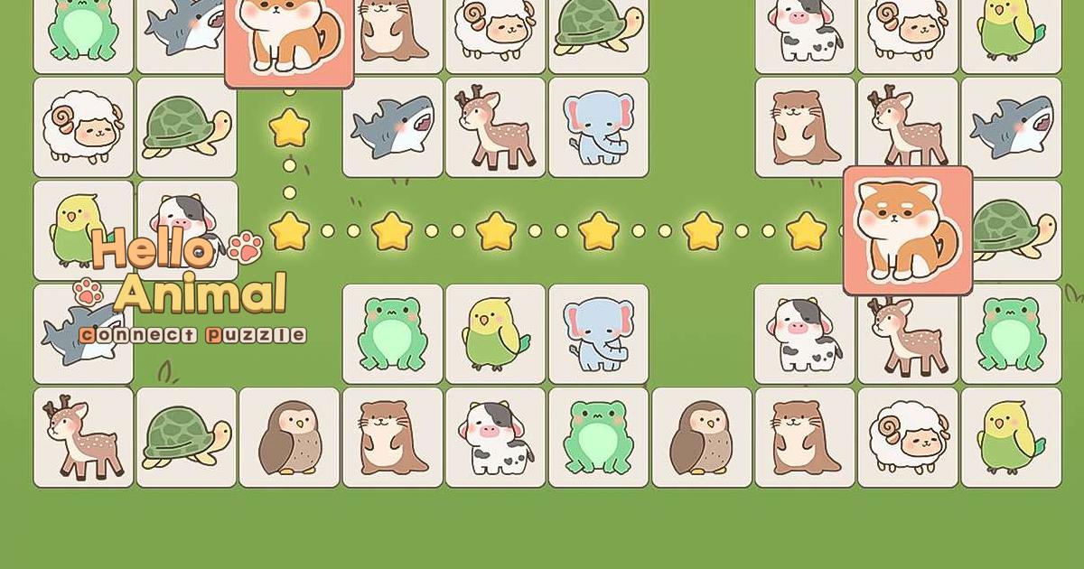 Hello Animal連接拼圖 - 下載遊玩 PC 或 Mac 版本 (模擬器)