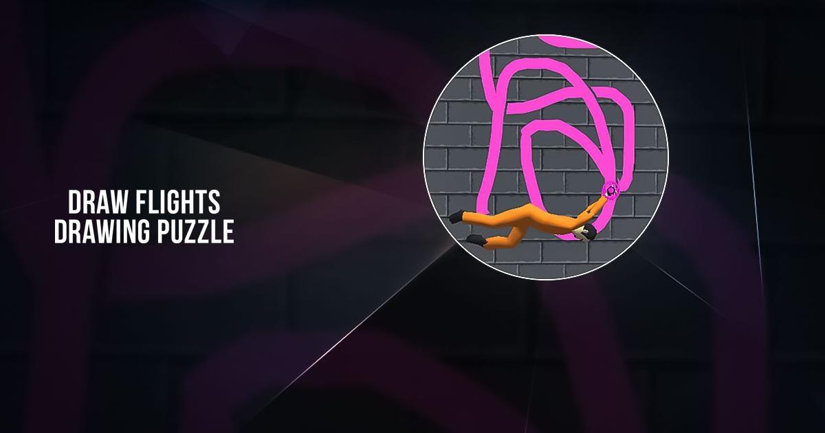 draw flights - drawing puzzle ' i PC ve Mac'te İndir & Oyna (Emülatör)