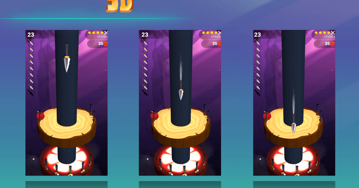 Download & Play Knife Throw 3D on PC & Mac (Emulator)