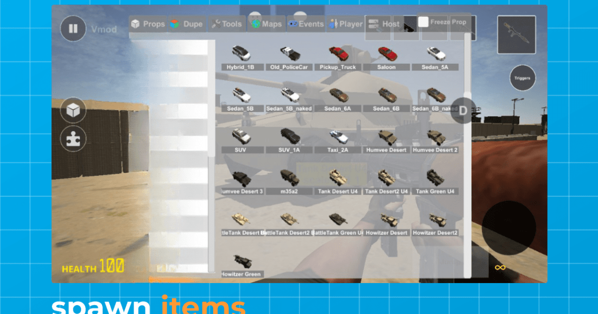 Descarga y juega a Vmod - Multiplayer Sandbox Fun en PC y Mac (Emulador)