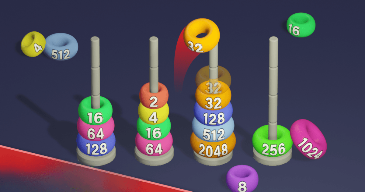Download & Play 2048 Hoop Stack Merge on PC & Mac (Emulator)