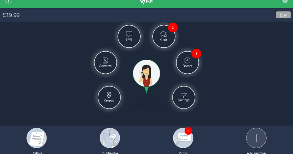 Unduh dan jalankan Vyke: Second Phone/2nd Line di PC & Mac (Emulator)