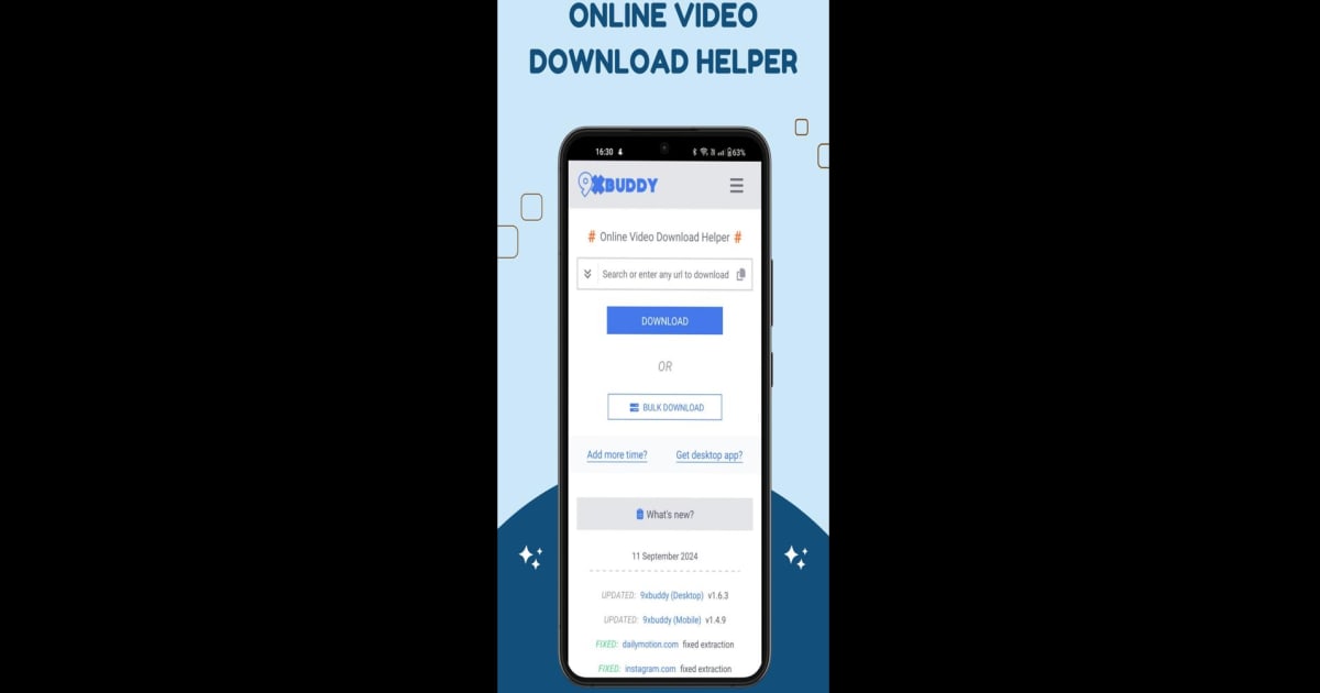 9xbuddy: Video Download HelperをPCとMac (アプリプレイヤー) にダウンロードして実行