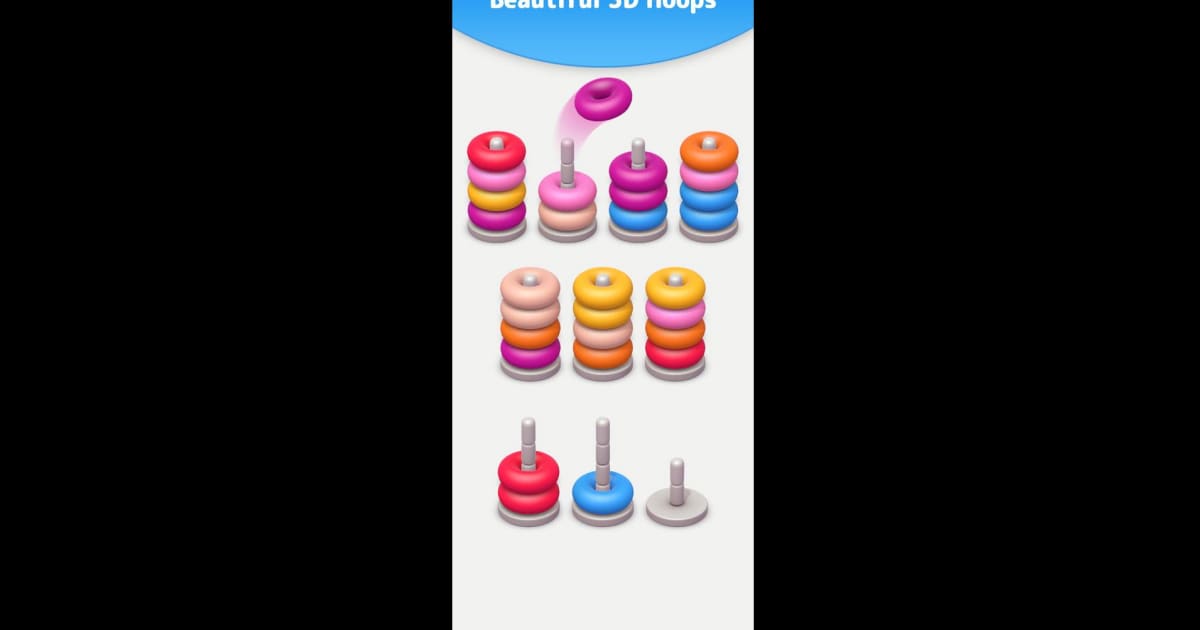 Download & Play Color Sort 3D — Hoop Stack on PC & Mac (Emulator)