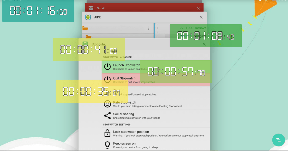 Download and run Floating Stopwatch: free multitasking timer on PC & Mac (Emulator)