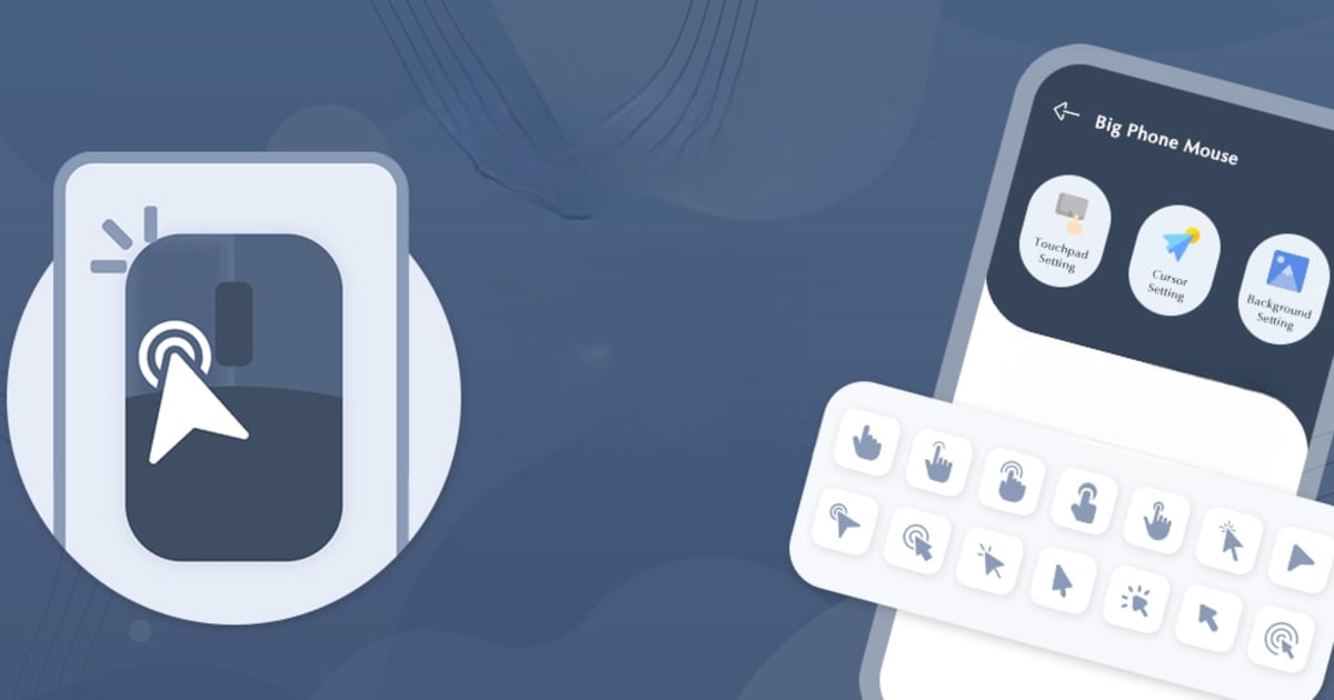 Big Phone Mouse - Big CursorをPCとMac (アプリプレイヤー) にダウンロードして実行