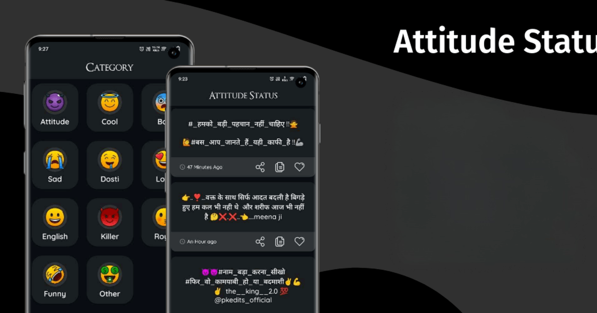 Download and run Attitude Status & Shayari on PC & Mac (Emulator)