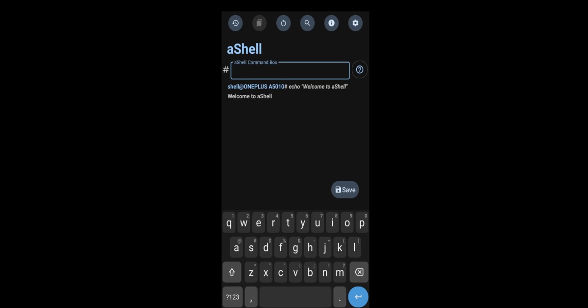 Download and run aShell - an ADB shell on PC & Mac (Emulator)