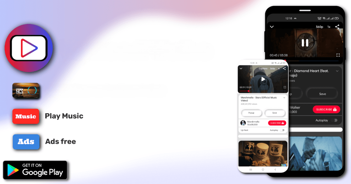 Unduh dan jalankan Play Tube - Block Ads on Video di PC & Mac (Emulator)