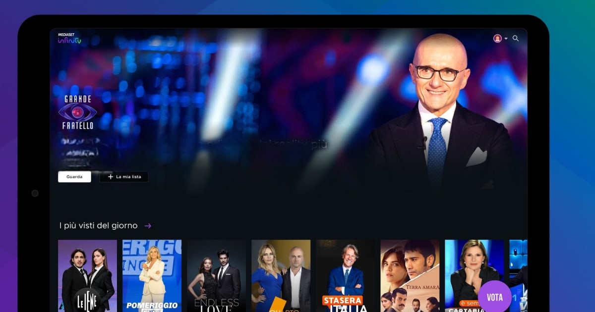 Scarica ed avvia Mediaset Infinity su PC e Mac (emulatore)
