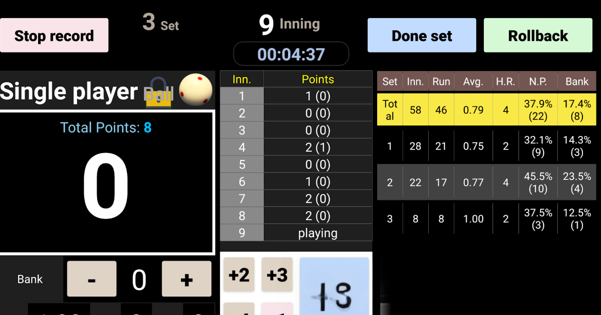 Download & Play 3Cushion billiards Scoreboard on PC & Mac (Emulator)