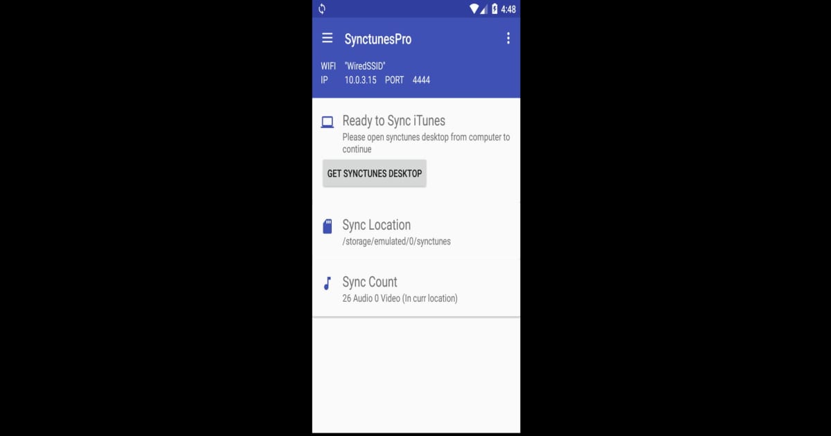 Download and run Synctunes: iTunes to android on PC & Mac (Emulator)