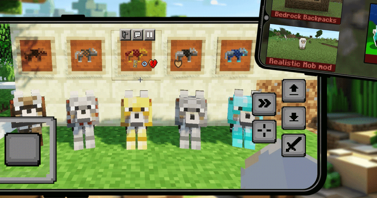 Downloade und starte Wolf Armor Mod für Minecraft auf PC & Mac (Emulator)