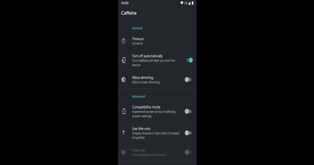 Download and run Caffeine - Keep Screen On on PC & Mac (Emulator)