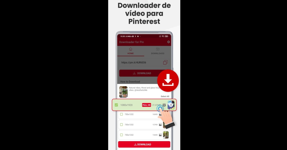 Baixe e rode Baixar Videos do Pinterest no PC e Mac (emulador)