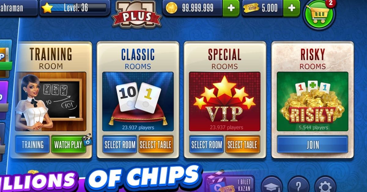 Downloaden & Spielen von 101 Yuzbir Okey Plus auf PC & Mac (Emulator)