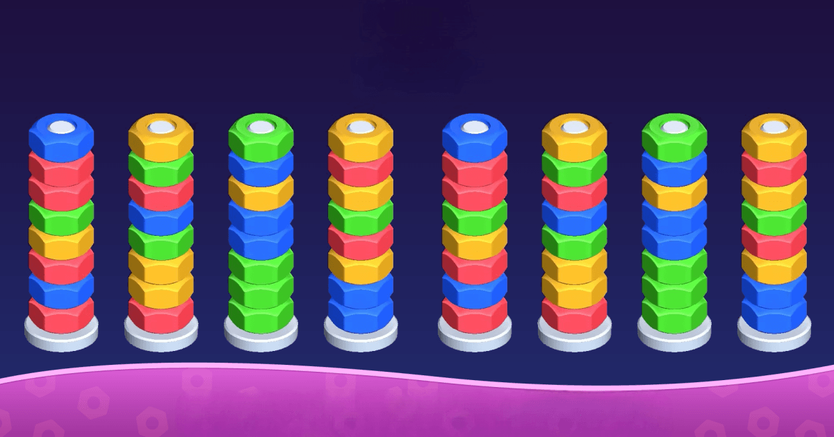 Download & Play Nuts Color Sort - Screw Puzzle on PC & Mac (Emulator)