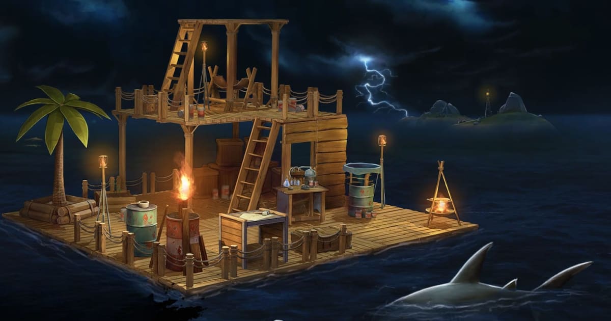 Downloaden & Spielen von Raft® Survival - Ocean Nomad auf PC & Mac (Emulator)