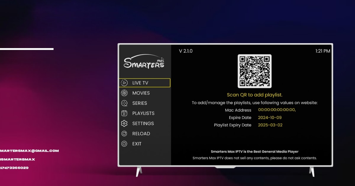 Download and run Smarters Max IPTV - Player on PC & Mac (Emulator)