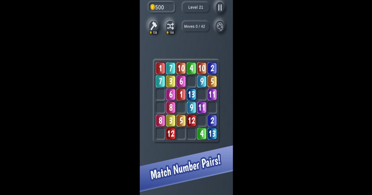 Скачать и играть в Numbers Match & Crash на ПК или Mac (Эмулятор)