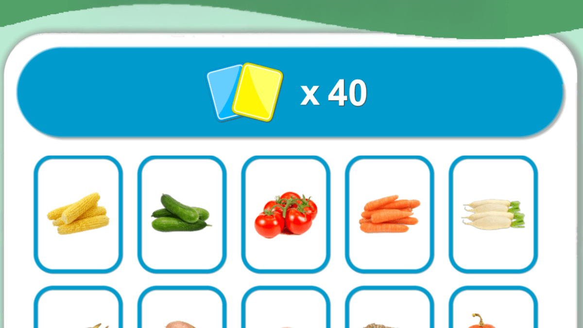 Download and run Vegetables Cards Games on PC & Mac (Emulator)