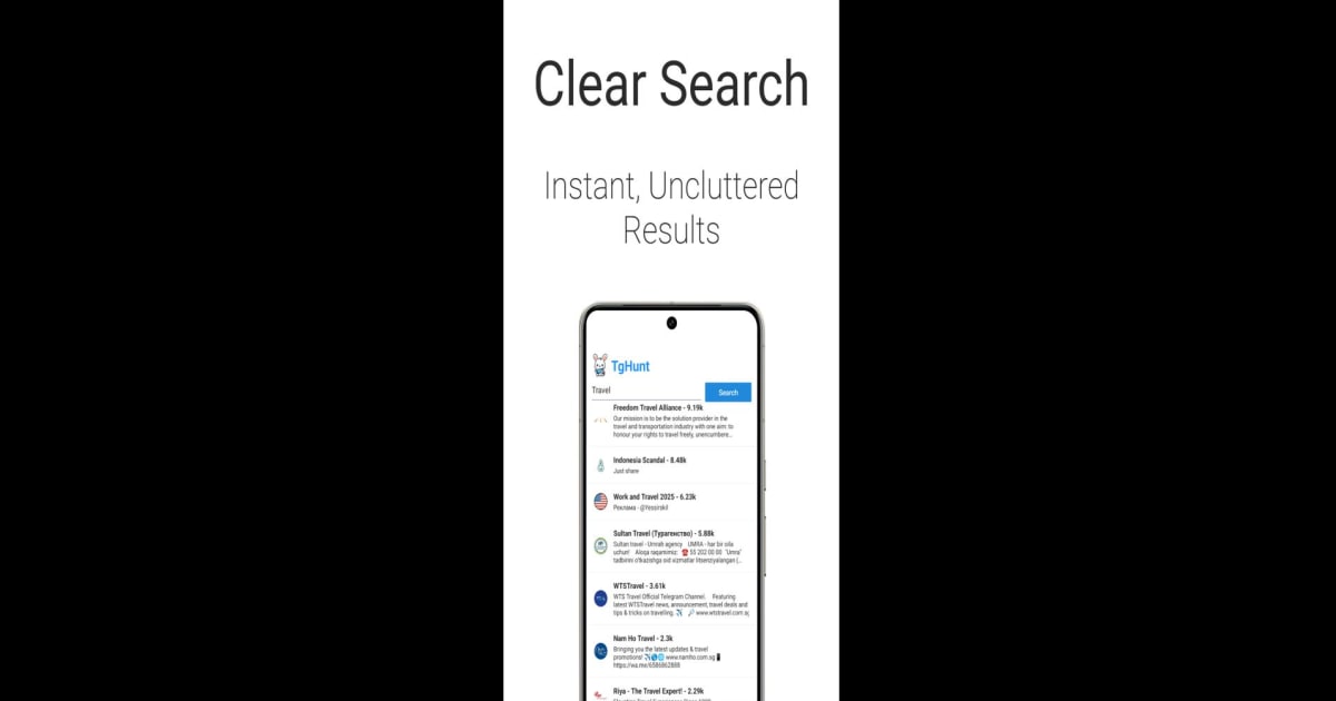 THunt - Channel Search EngineをPCとMac (アプリプレイヤー) にダウンロードして実行
